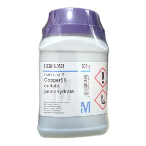 Copper Sulfate Pentahydrate, 500gm Merck, India - SRM Trading Corporation